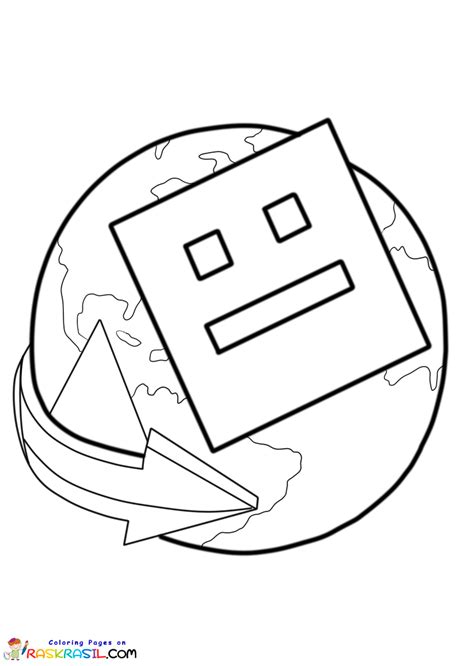 Image result for Geometry Dash Coloring Pages