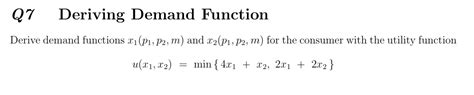 Image result for Deriving Demand From Utility Function