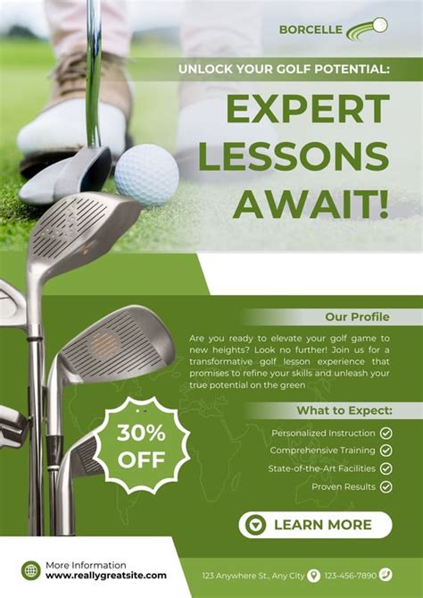 Image result for Golf Lesson Advertisement