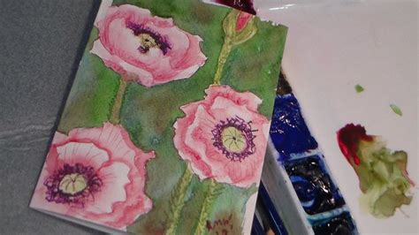 Image result for Watercolour Poppies Tutorial