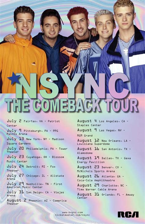 Image result for Nsync Concert Posters