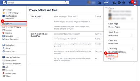 Image result for Facebook Android Privacy Settings