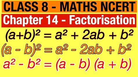 Image result for Factorisation Using Identities When a Perfect Square