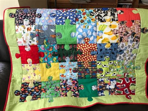 Image result for Jigsaw Quilt Pattern
