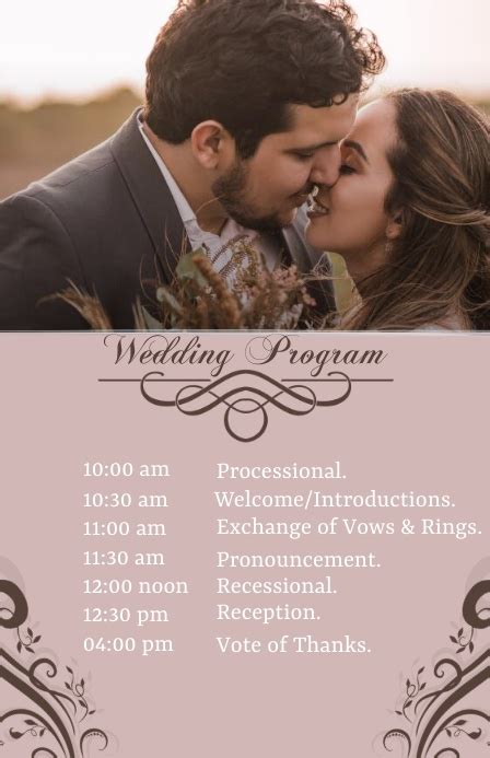 Image result for Wedding Program Paper