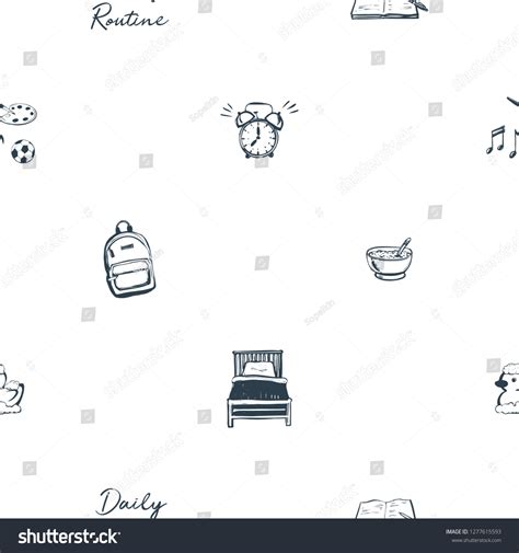 Image result for Daily Routine Line Drawing