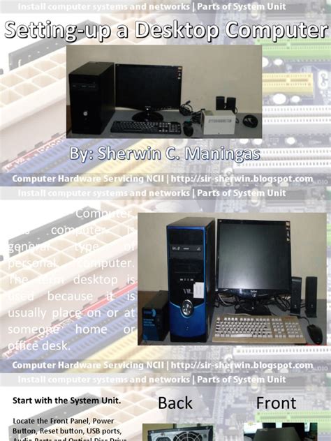 Image result for Basic Computer Setup and Cabling