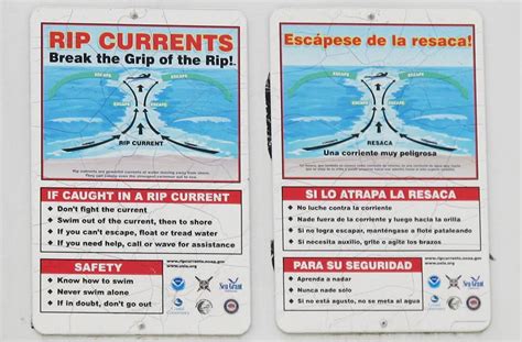 Image result for Rip Current Signs