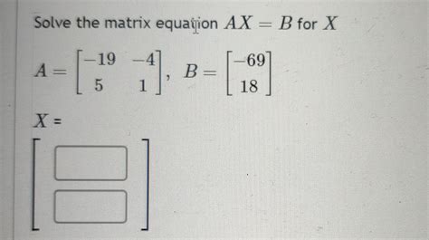 Image result for Matrix Equation Example