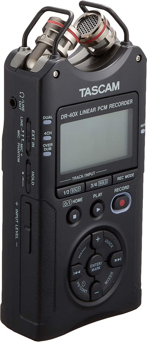 Tascam DR-40X Portable Four-Track Audio Recorder and USB Interface ...