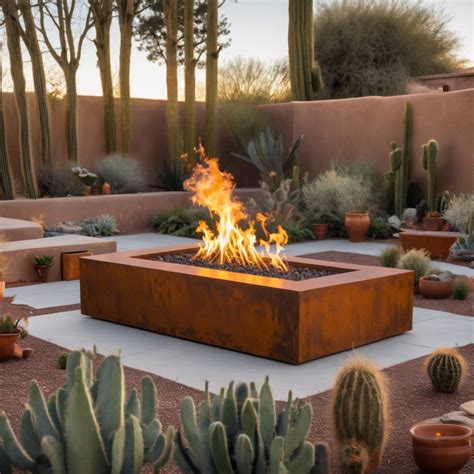 Image result for Rectangular Outdoor Fire Pit