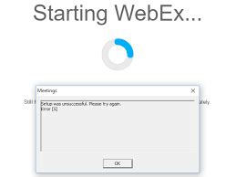 Image result for WebEx Error