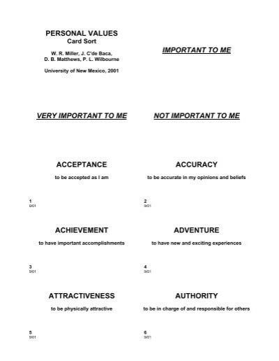 Image result for Values Card Sort PDF
