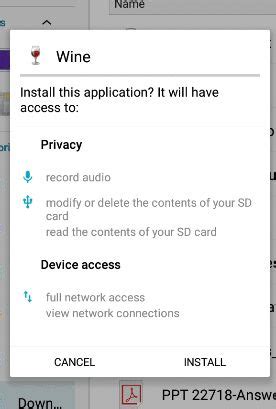 Image result for Wine Android