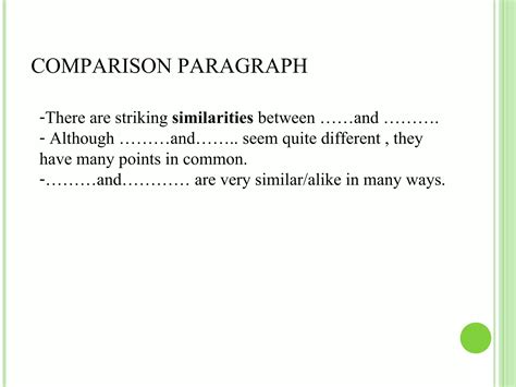 Image result for Comparison Paragraph