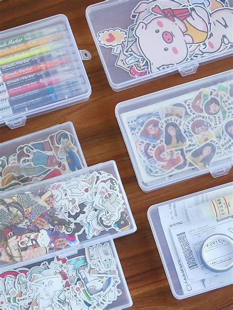 Image result for Sticker Storage Containers