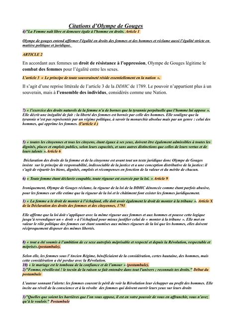 Image result for Citation D Olympe De Gouges