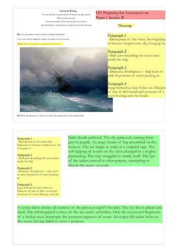 Image result for GCSE Creative Writing Example 40 40 Model Answer