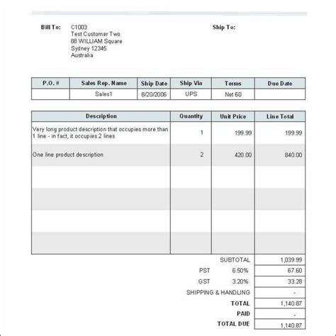 Image result for QuickBooks Create Invoice Template