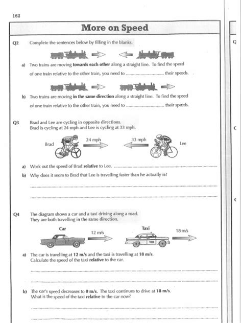 Image result for Relative Speed Practice Problems