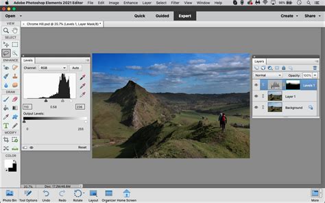 Image result for Elements 2020 Tutorials Using Layers for Landscape Shoots