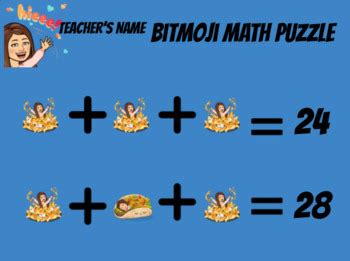 Image result for Math Bitmoji