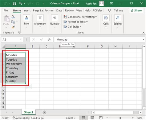 Image result for How to Create Excel Calendar
