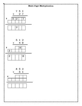 Image result for Multi-Digit Multiplication Notes