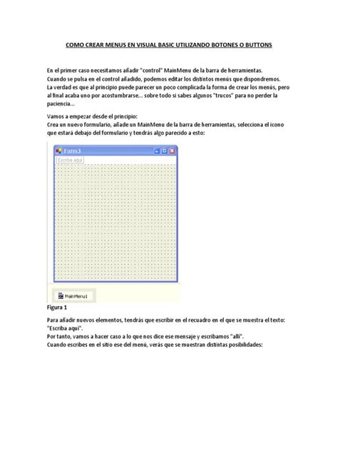 Image result for Menu En Visual Basic