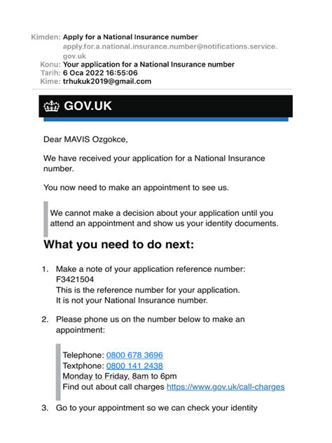 Image result for National Insurance Number Application