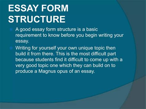 Image result for Essay Composition Form Example