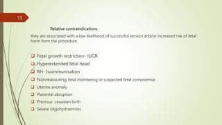 Image result for External Cephalic Version Step by Step