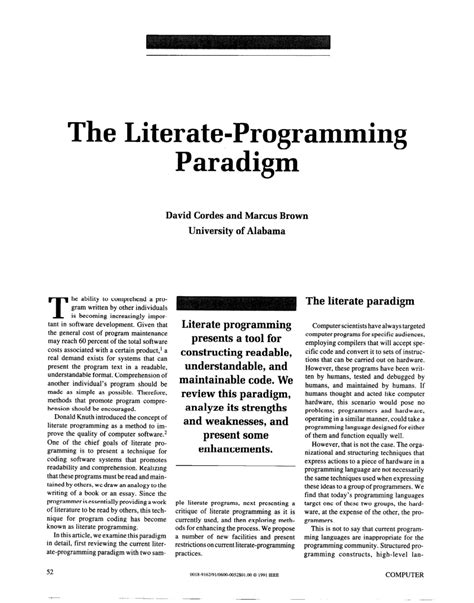 Image result for Literate Programming