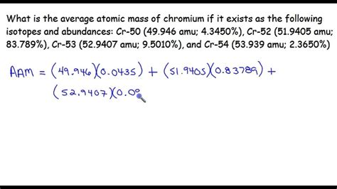 Image result for Average Atomic Mass Example