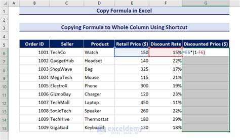 Image result for Excel Copy Formulas Shortcut
