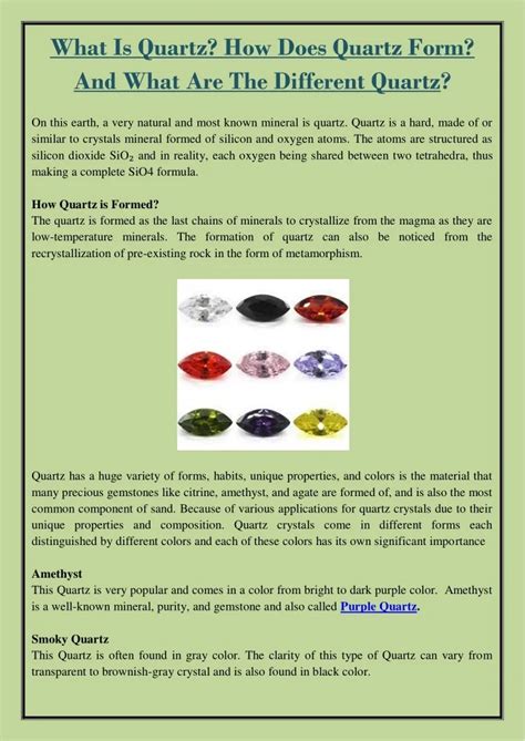 Image result for How Does Quartz Formed