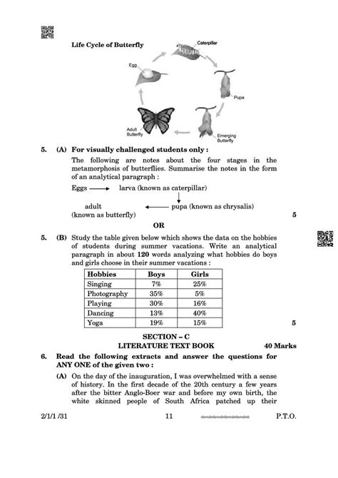 Image result for English Class 10 Question Paper