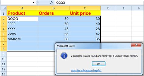 Image result for Remove Duplicate Rows From Excel File with Conditional Formating
