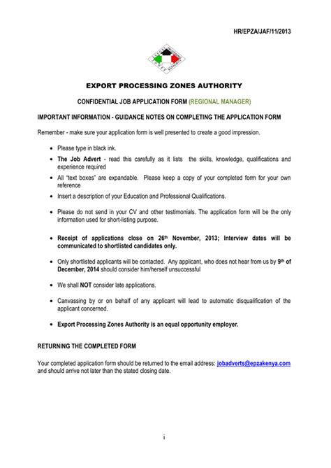 Image result for Example Completed Job Application