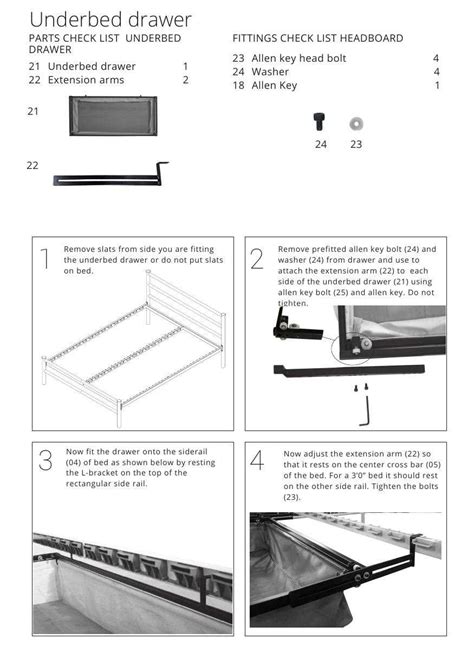 Image result for Bed Frame Components