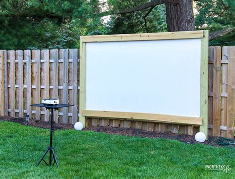 How To Build Outdoor Projector Screen Frame - Outdoor Lighting Ideas