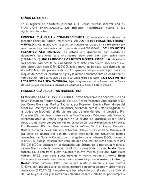 Image result for Particiones Notariales