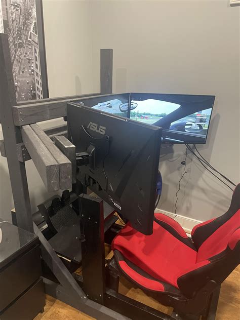 Image result for Sim Racing DIY PVC Triple Monitor Stand