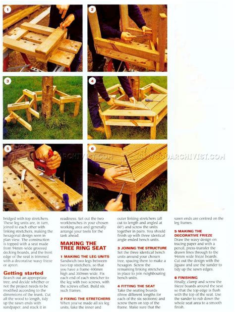 Tree Bench Plans • WoodArchivist