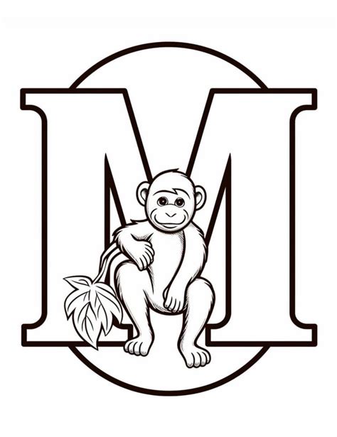 Image result for Coloring Block Letters Printable M