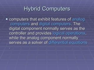 Image result for Classification of Computers by Functionality