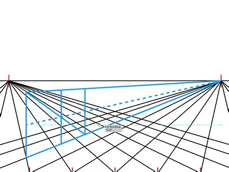 How to Draw a Two Point Perspective Grid Tutorial