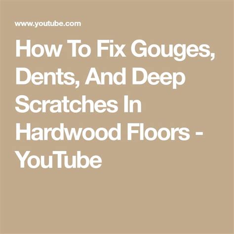 Image result for How to Fix Gouges in Hardwood Floor