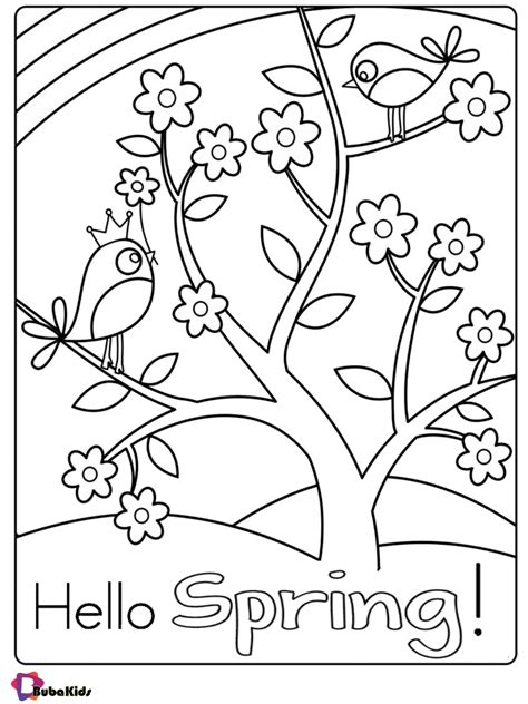 Image result for Hello Spring Coloring