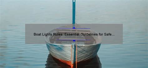 Image result for Navigation Light Rules